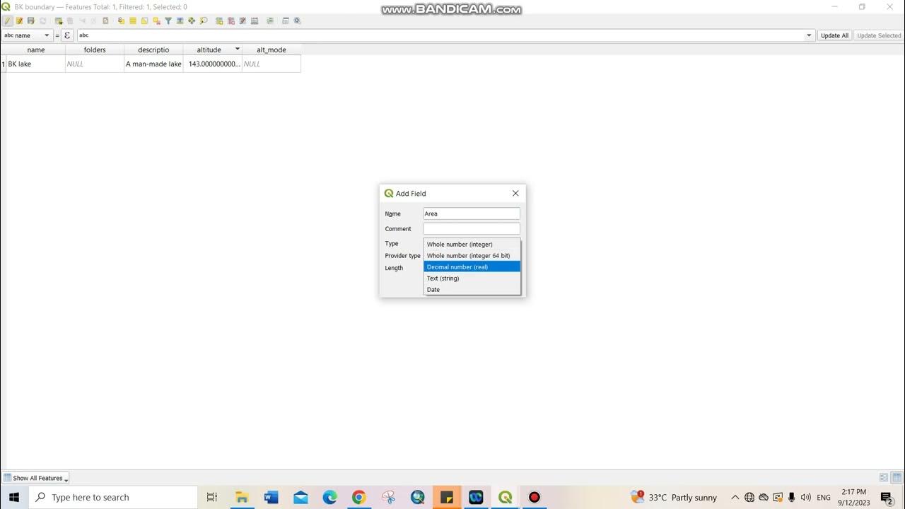 How to create/edit attribute table of shapefile in QGIS - YouTube