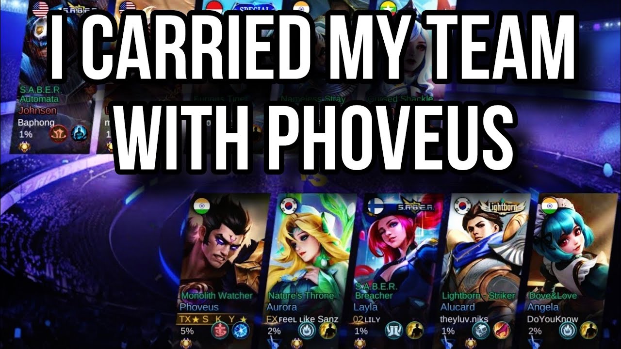 Carrying My Team With Phoveus In MLBB Rising Open Final 🔥 | Mobile ...