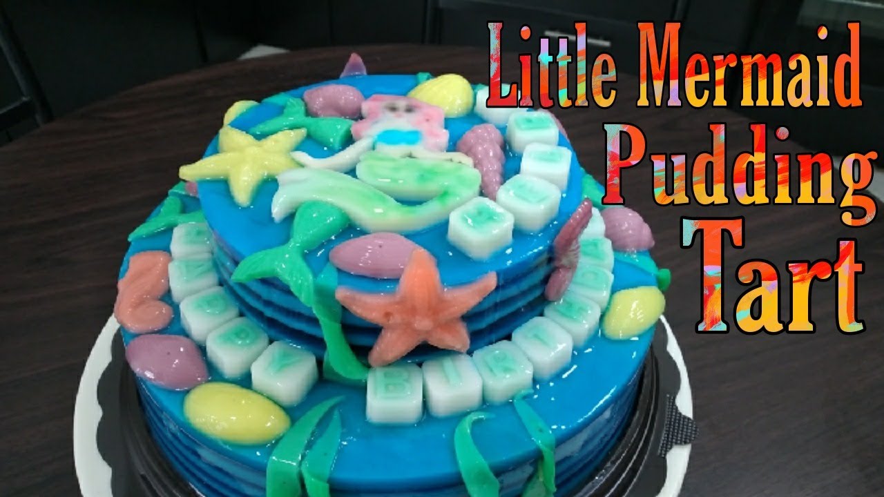 Puding Little Mermaid (Little Mermaid Pudding) - Puding Ulang Tahun ...
