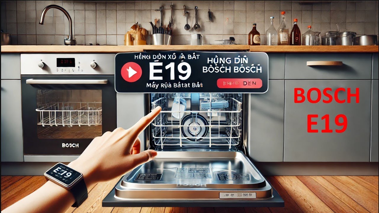 CÁCH XỬ LÝ MÁY RỬA BÁT BOSCH LỖI E19 - HƯỚNG DẪN CHI TIẾT/ HOW TO FIX BOSCH DISHWASHER ERROR E19 ...