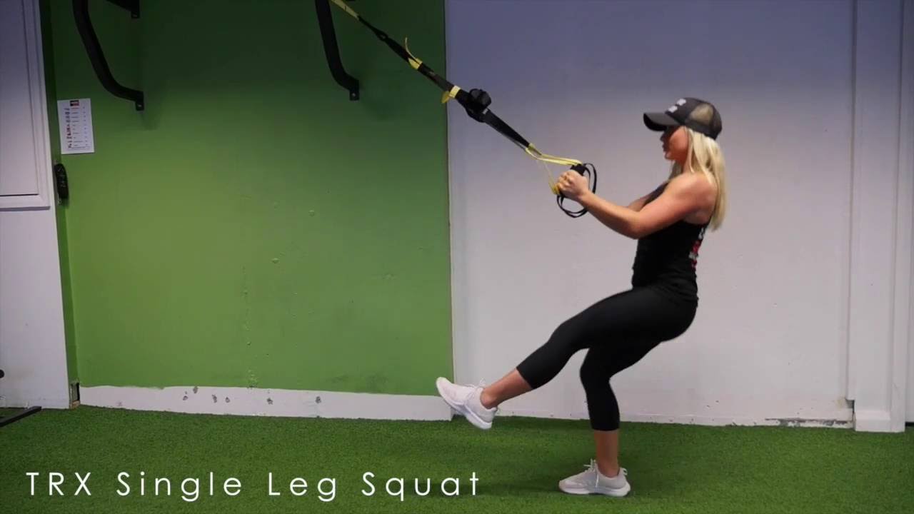 TRX Single Leg Squat - YouTube