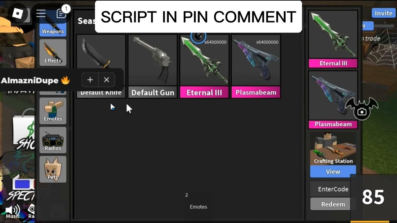 NEW MM2 DUPE SCRIPT OCTOBER 2024 FE SCAM TRADE SCRIPT HACK, SPAWNER, DUPE ROBLOX SCRIPT CHEAT ...