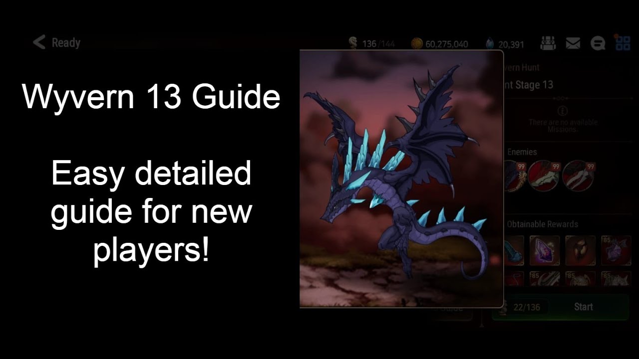 Wyvern 13 Epic Seven Easy run with detailed guide. - YouTube