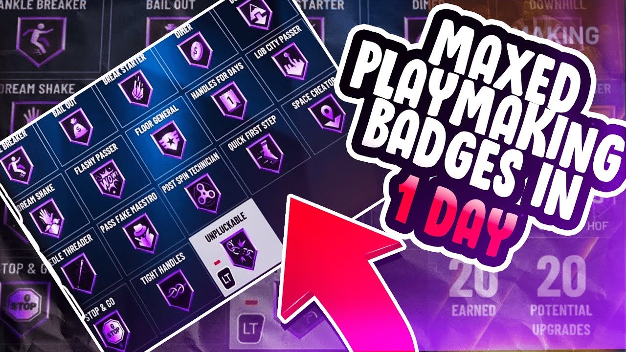 *NEW* FASTEST WAY TO GET MAXED PLAYMAKING BADGES ON NBA 2K20! MAXED ...
