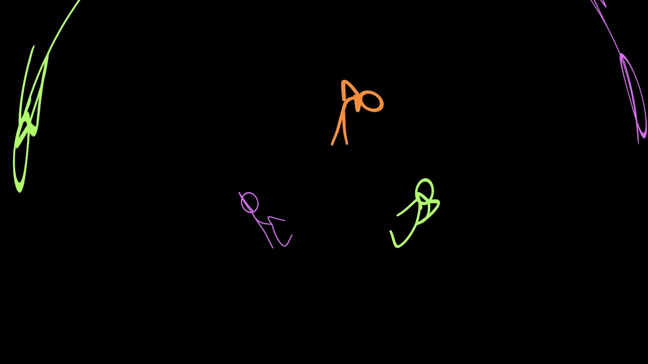 Dance Algorithm (generative art stick man) - YouTube