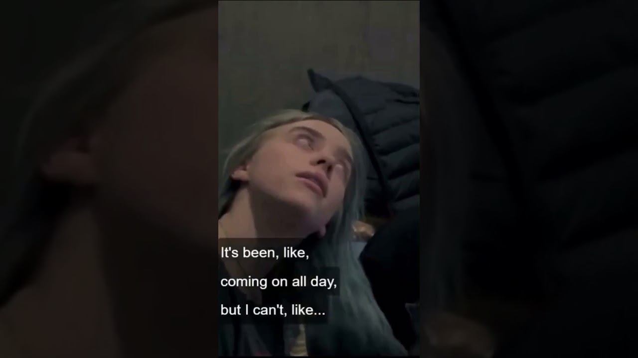 Billie Eilish Having A Tic Attack - YouTube