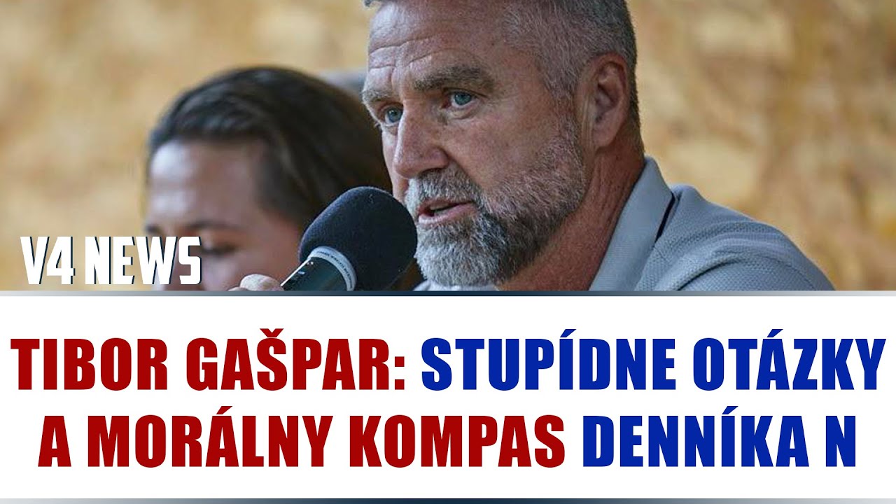 TIBOR GAŠPAR: STUPÍDNE OTÁZKY A MORÁLNY KOMPAS DENNÍKA N - YouTube