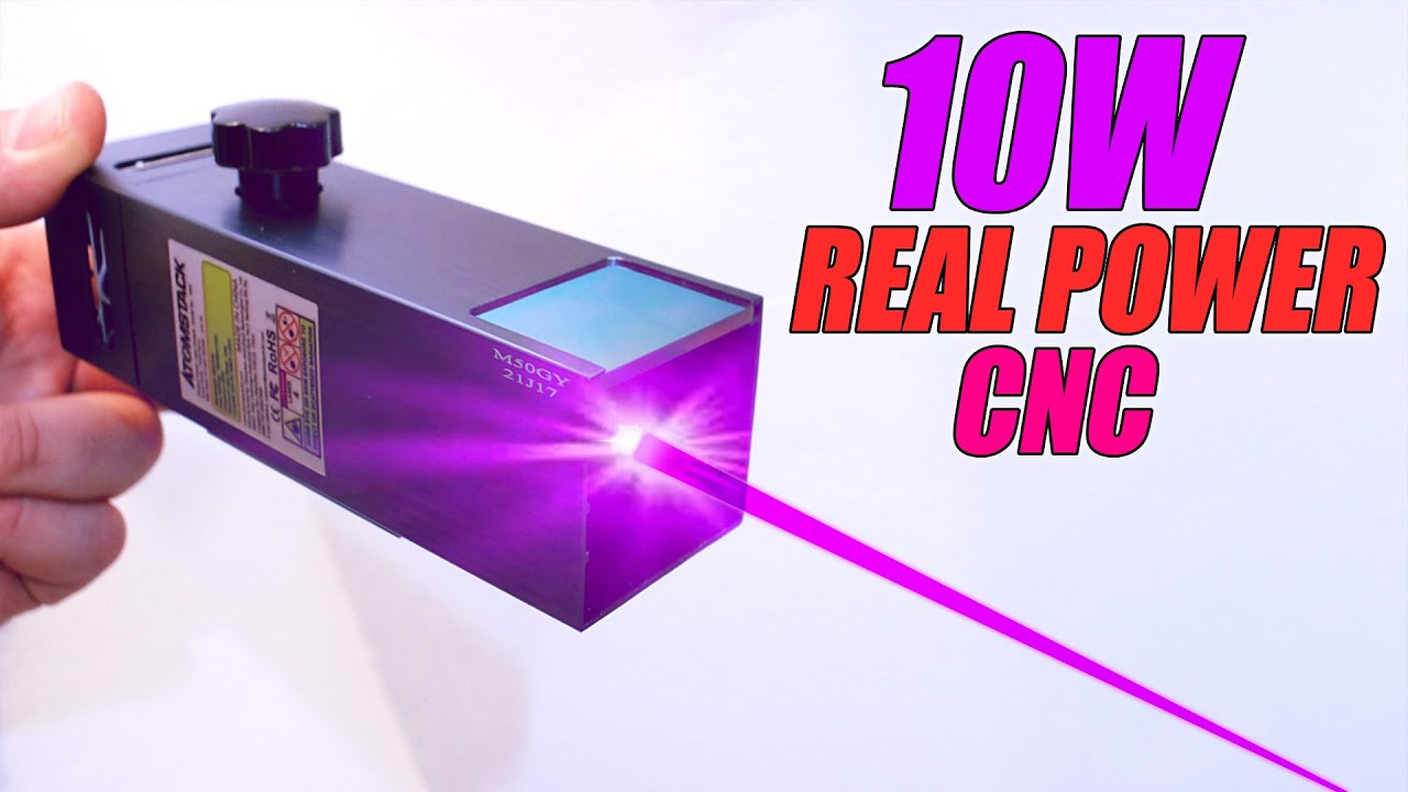 Atomstack P9 CNC - 10W Real Laser Power - Cut 10mm Plywood - YouTube