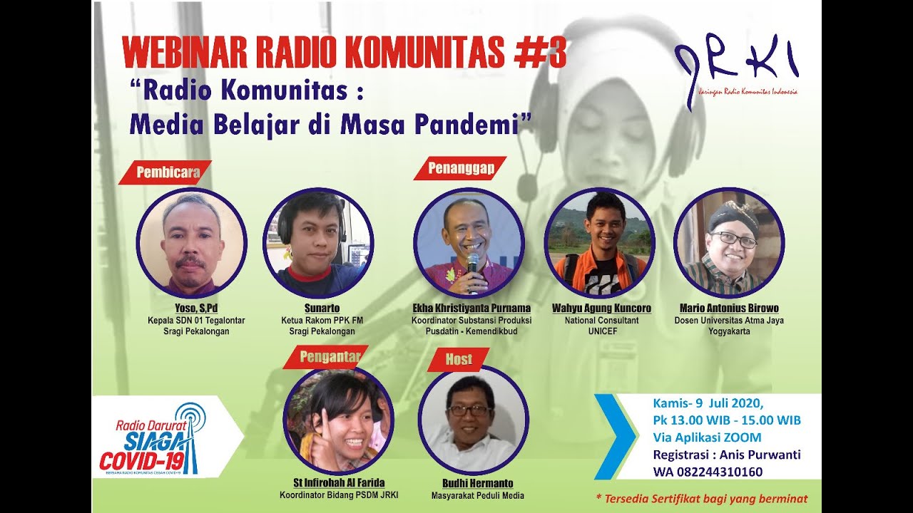 Webinar Radio Komunitas #3 Rakom Media Belajar di Masa Pandemi - YouTube
