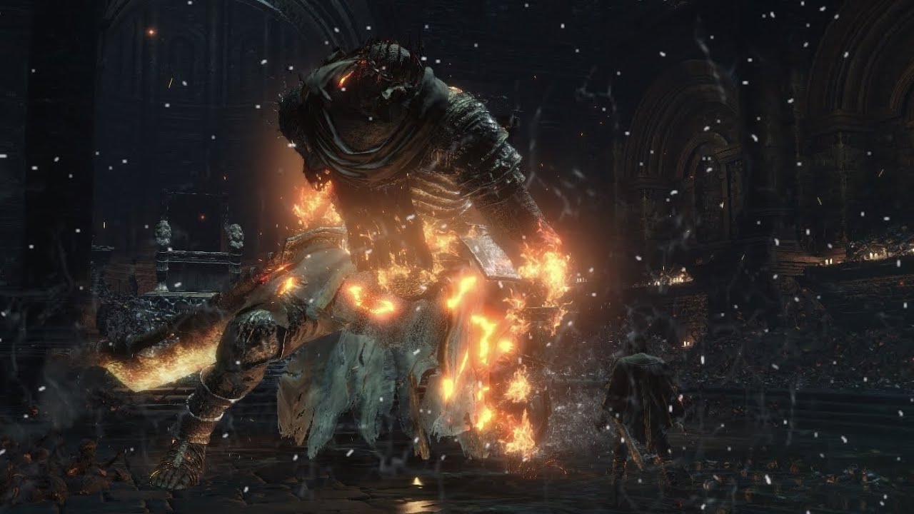 Dark Souls III: Yhorm the Giant Boss Fight | Siegward's Quest Ending ...