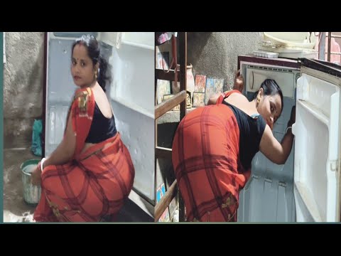 Freez cleaning vlog 🌹 Desi Bhabhi Blog 😋😜desi style