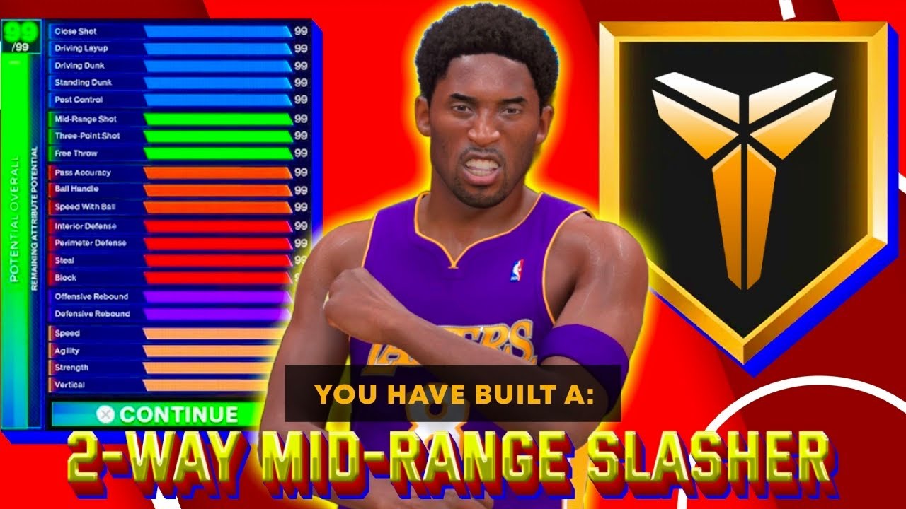 MY 6’6 KOBE BRYANT “2-WAY MID-RANGE SLASHER” BUILD in NBA 2K25 | All ...