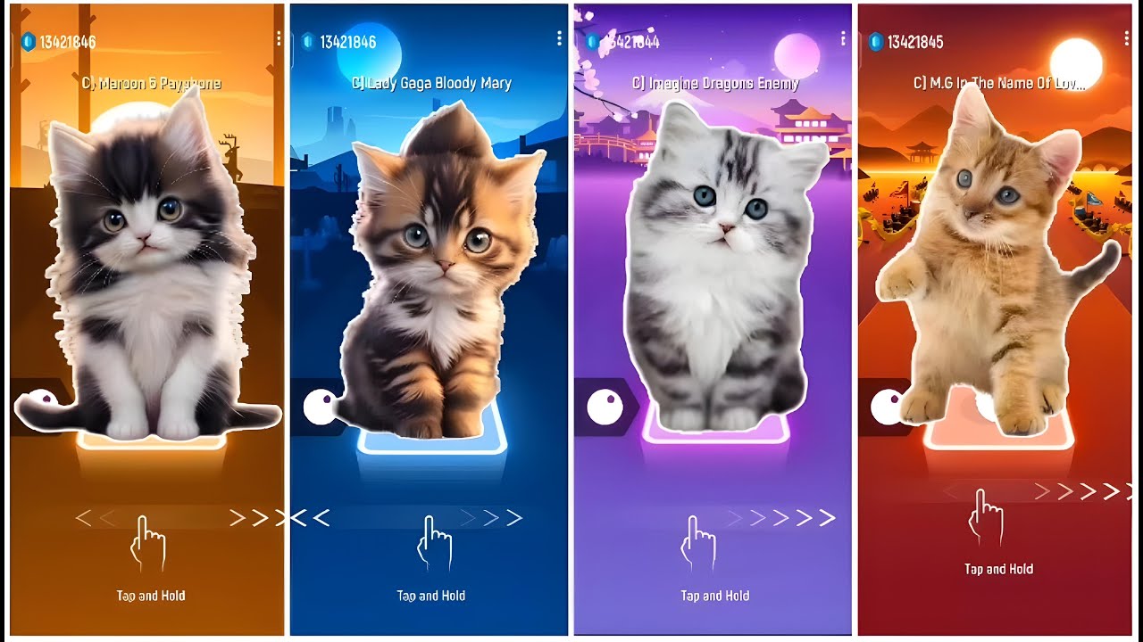 TILES HOP BONGO CUTE CATS BATTLE •|• Bloody Mary •|• Enemy 🆚 Unstopable ...