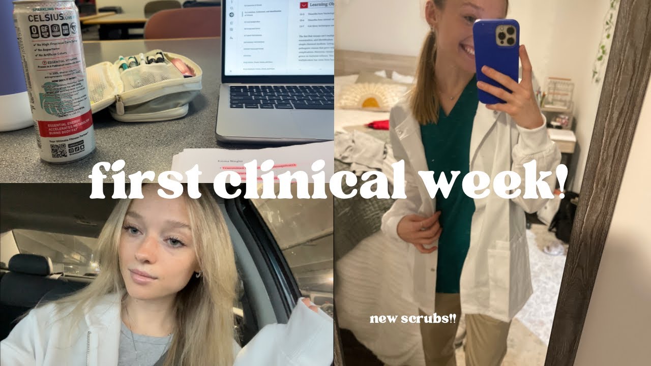 first ever clinical week! | 3rd semester nursing student - YouTube