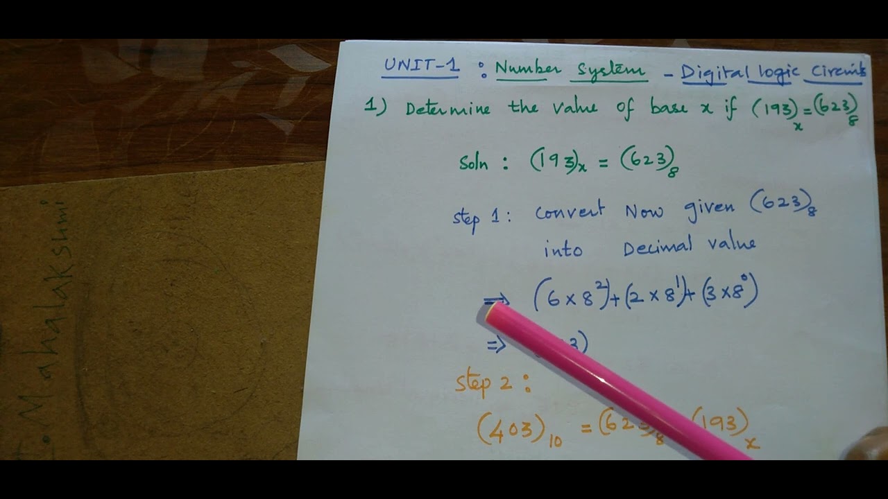 Digital logic circuits/Anna university/Number systems Question and ...