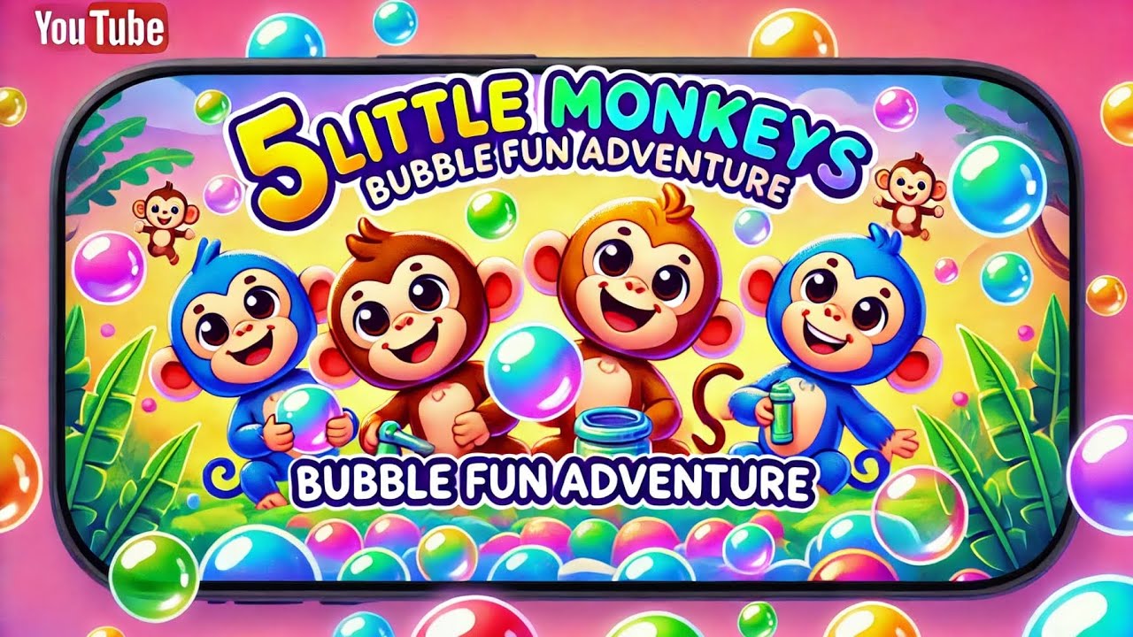 5 Little Monkeys: Bubble Fun Adventure | Nursery Rhymes & Kids Songs | Coco Melody @Lingokids ...