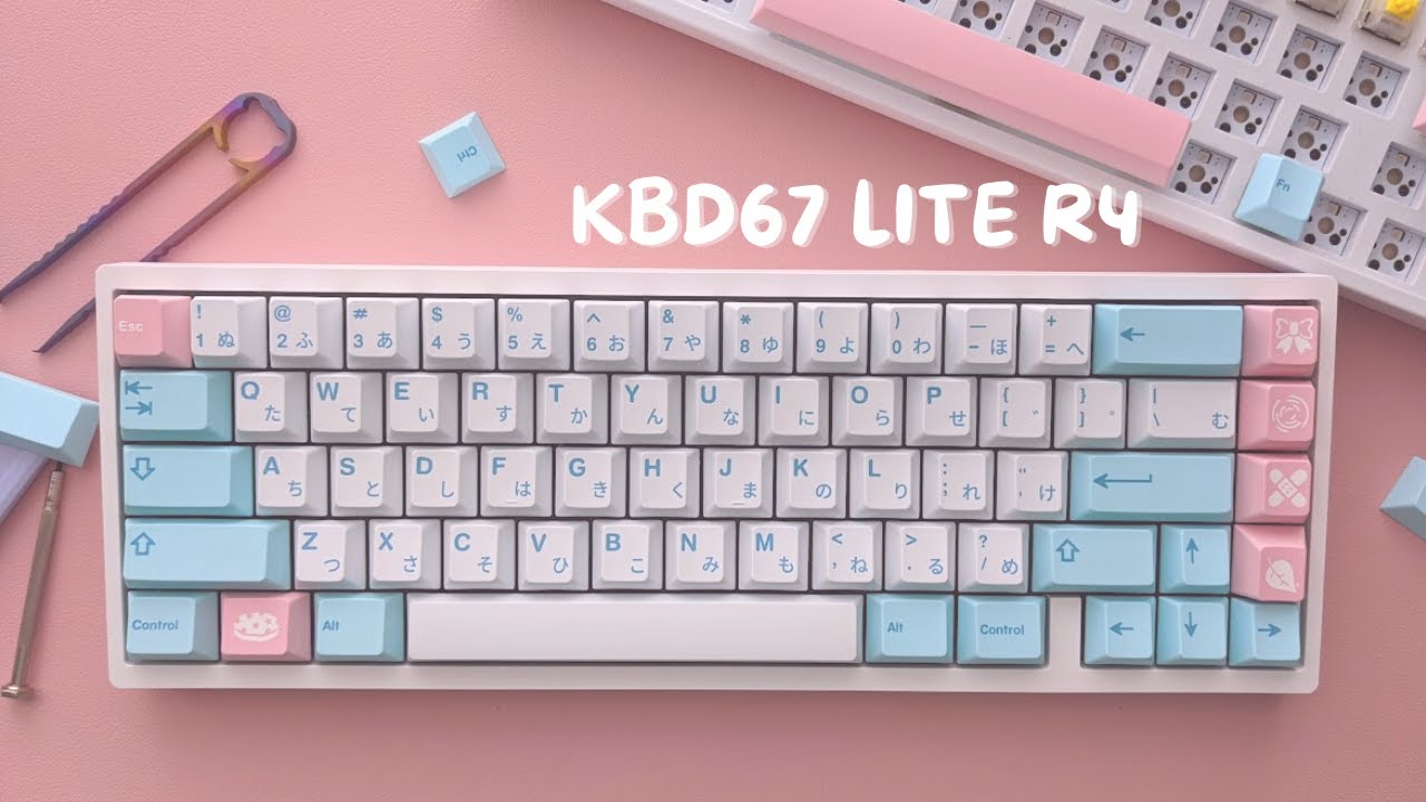 kbd67 lite r4: my first build | 🍵 sound tests - YouTube
