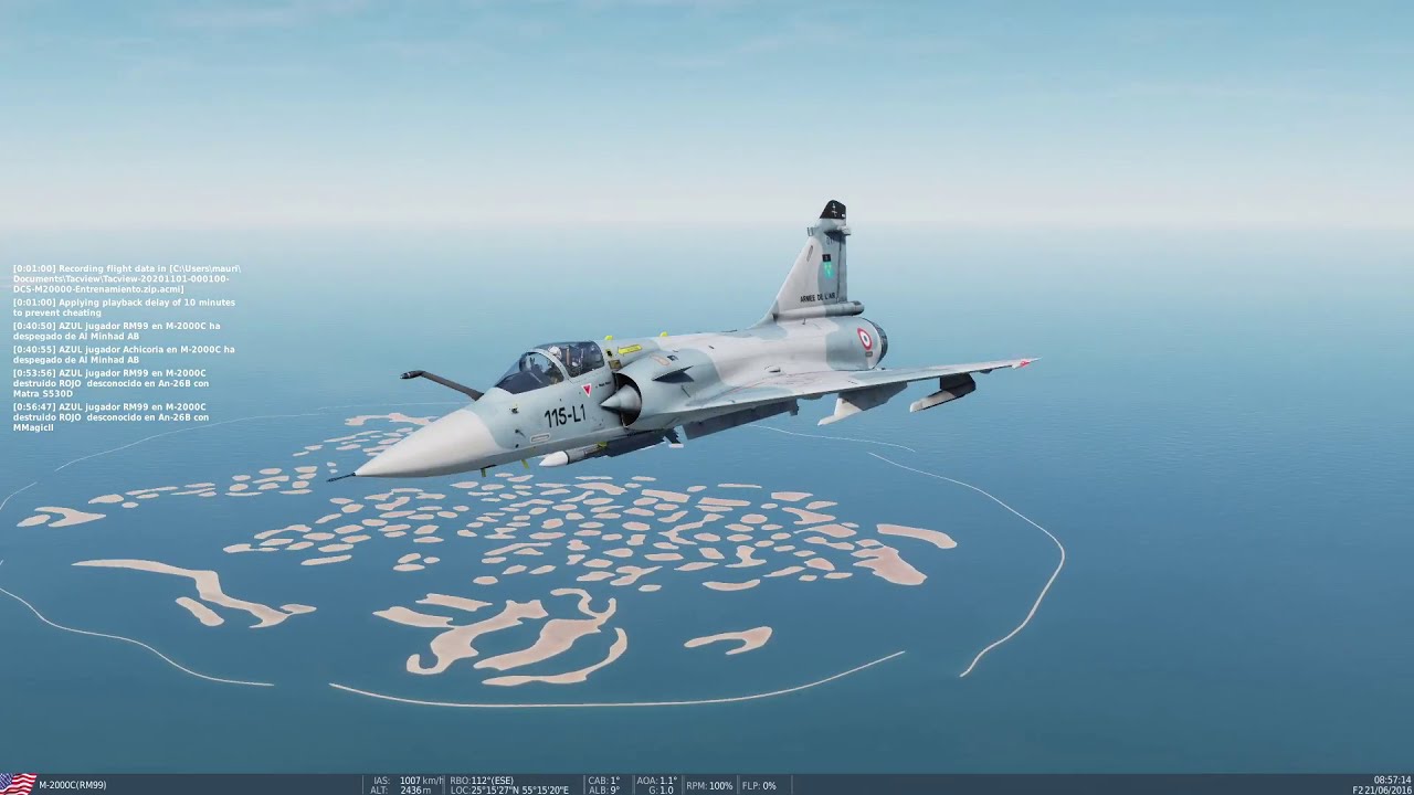 Mirage 2000 DCS first flight - YouTube