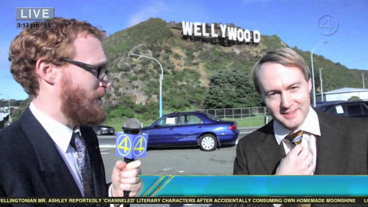 NZ4 NEWS Special Report: Wellington gets Wellywood Sign - YouTube
