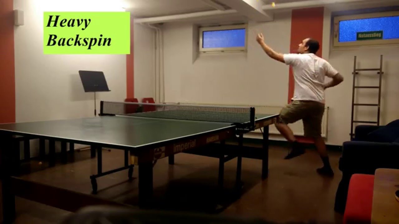 Jan-Ove Waldner serve demonstration Heavy backspin - right view - YouTube