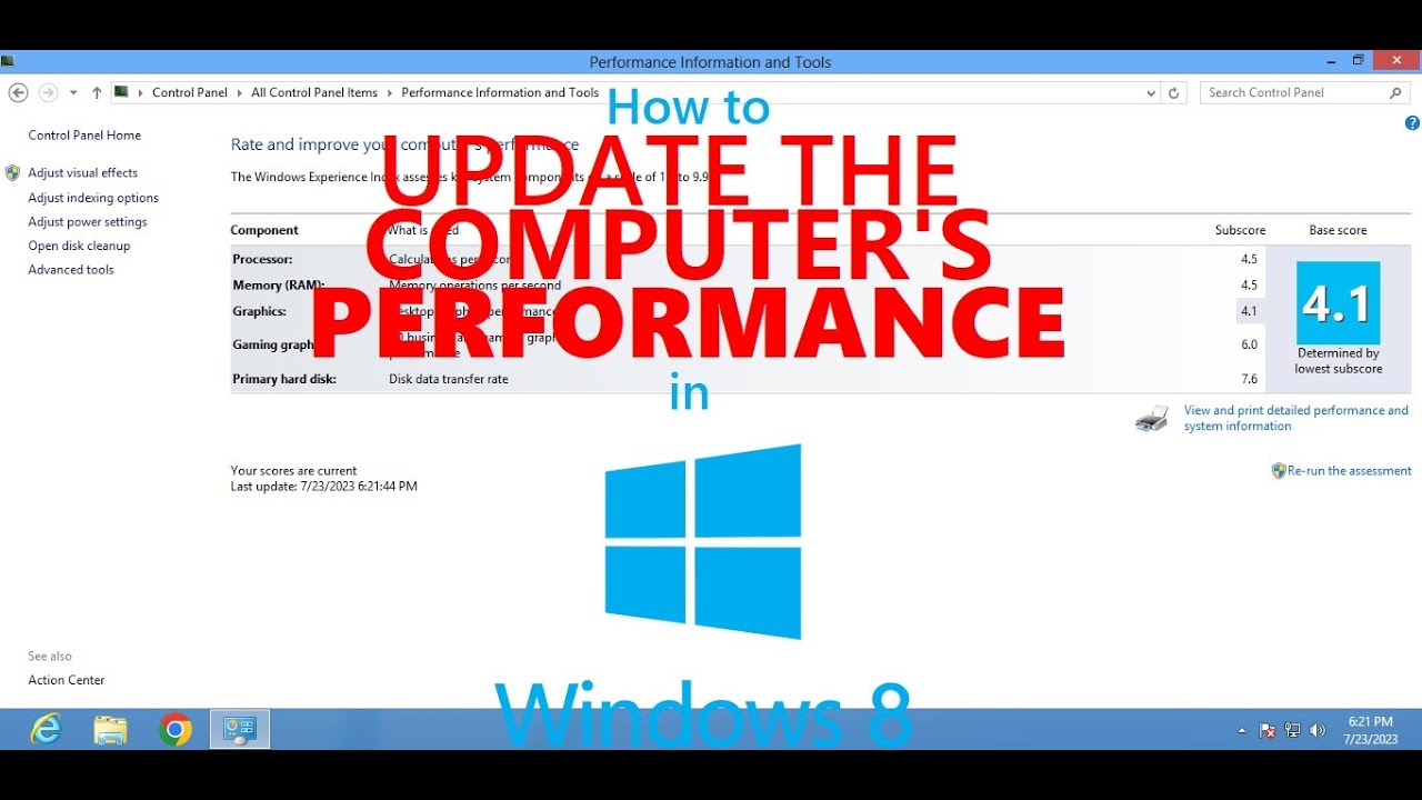How to UPDATE THE COMPUTER'S PERFORMANCE in Windows 8 - YouTube
