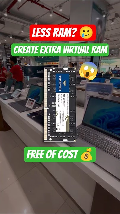 Increase Laptop Speed Without Buying RAM – Virtual Memory Trick! - YouTube