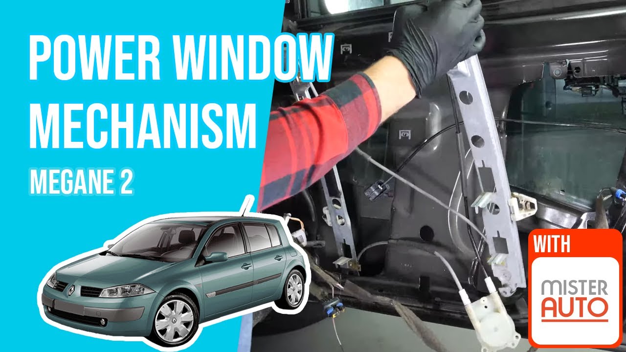 How to replace the power window mechanism Megane mk2 🚗 - YouTube