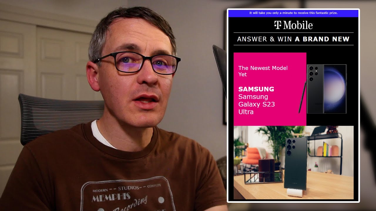 T-Mobile Winner Scam Email for Samsung Galaxy S23 Ultra, Explained ...