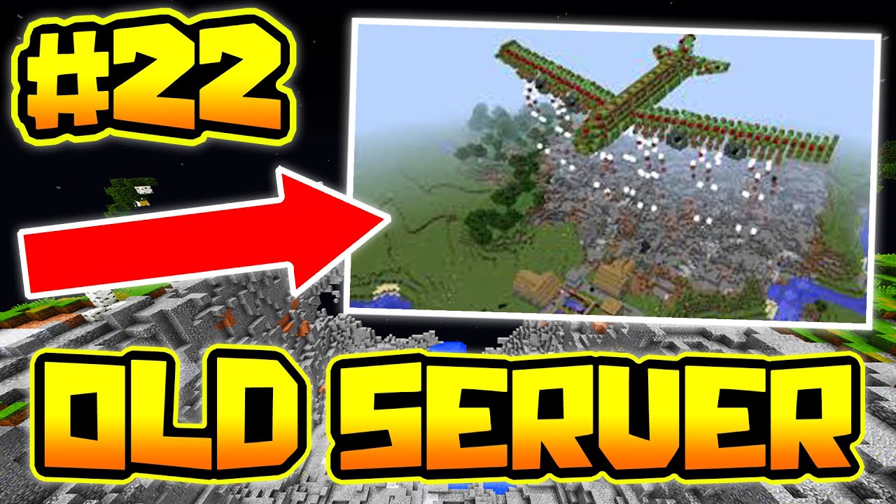 TNT BOMBER PLANE OVER SPAWN!! | OLDEST SERVER IN MINECRAFT #22 - YouTube