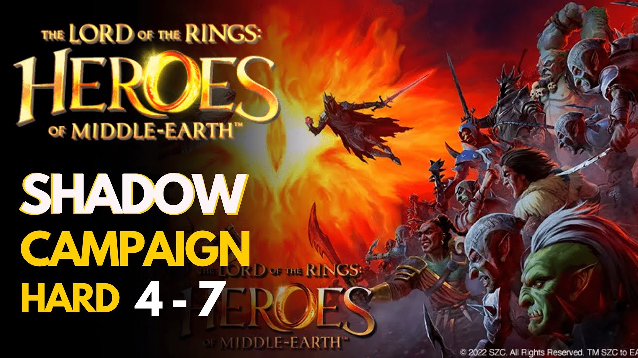 Shadow Campaign 4-7 HARD Gameplay | LotR: Heroes of Middle-earth - YouTube