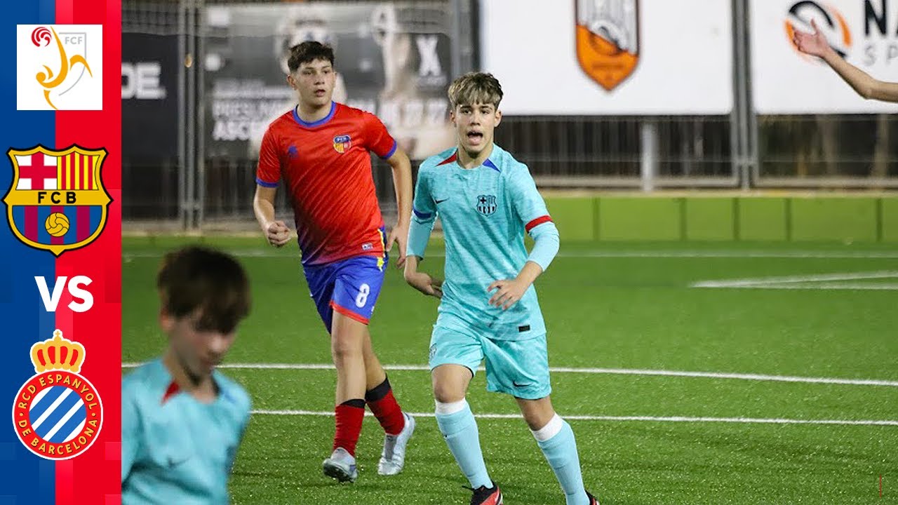 Alejandro Oviedo vs Espanyol • Barca Infantil A 💙 ️ - YouTube