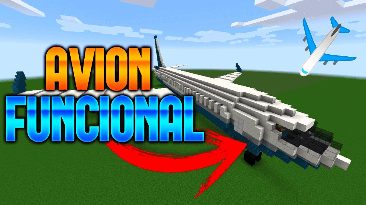 COMO HACER un AVION que FUNCIONA en MINECRAFT!! (SIN MODS) - YouTube