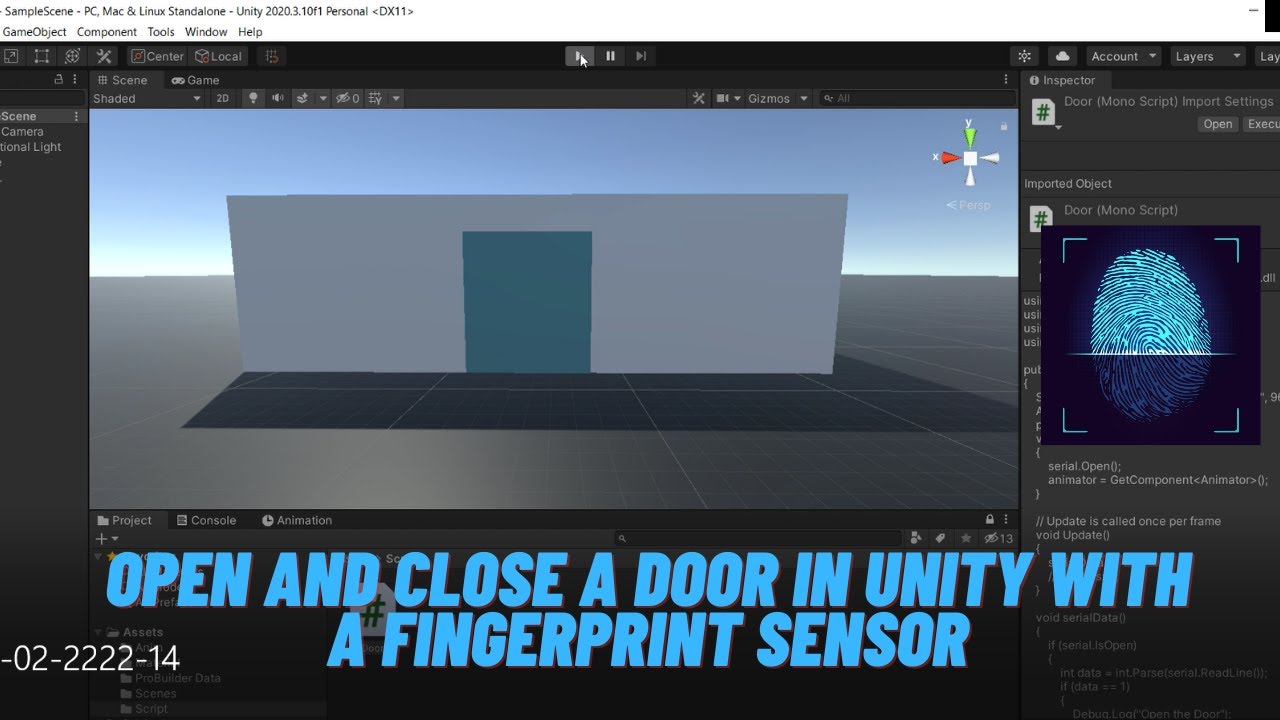 How can you open and close a door in unity? - YouTube
