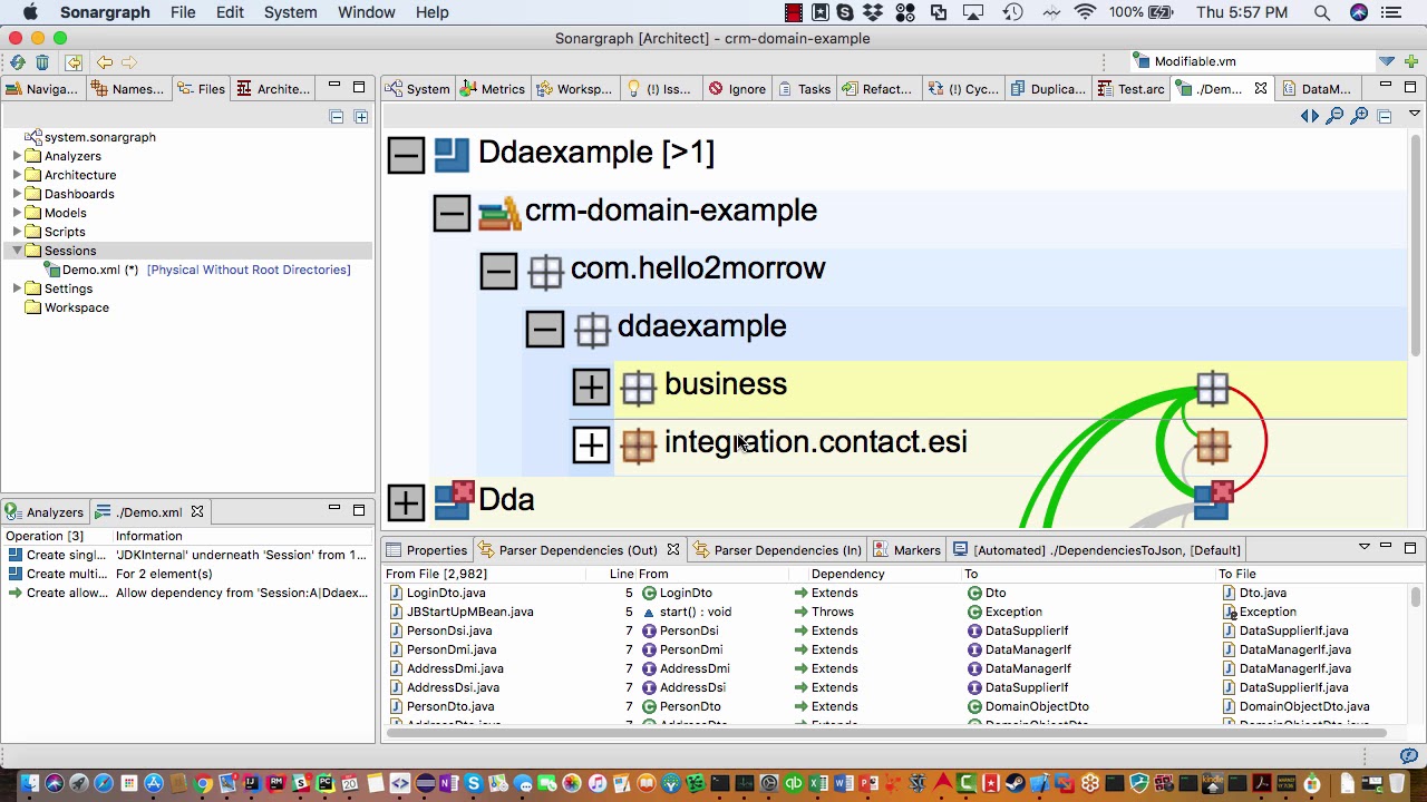 Creating Architectural Models with the Sonargraph Session View - YouTube