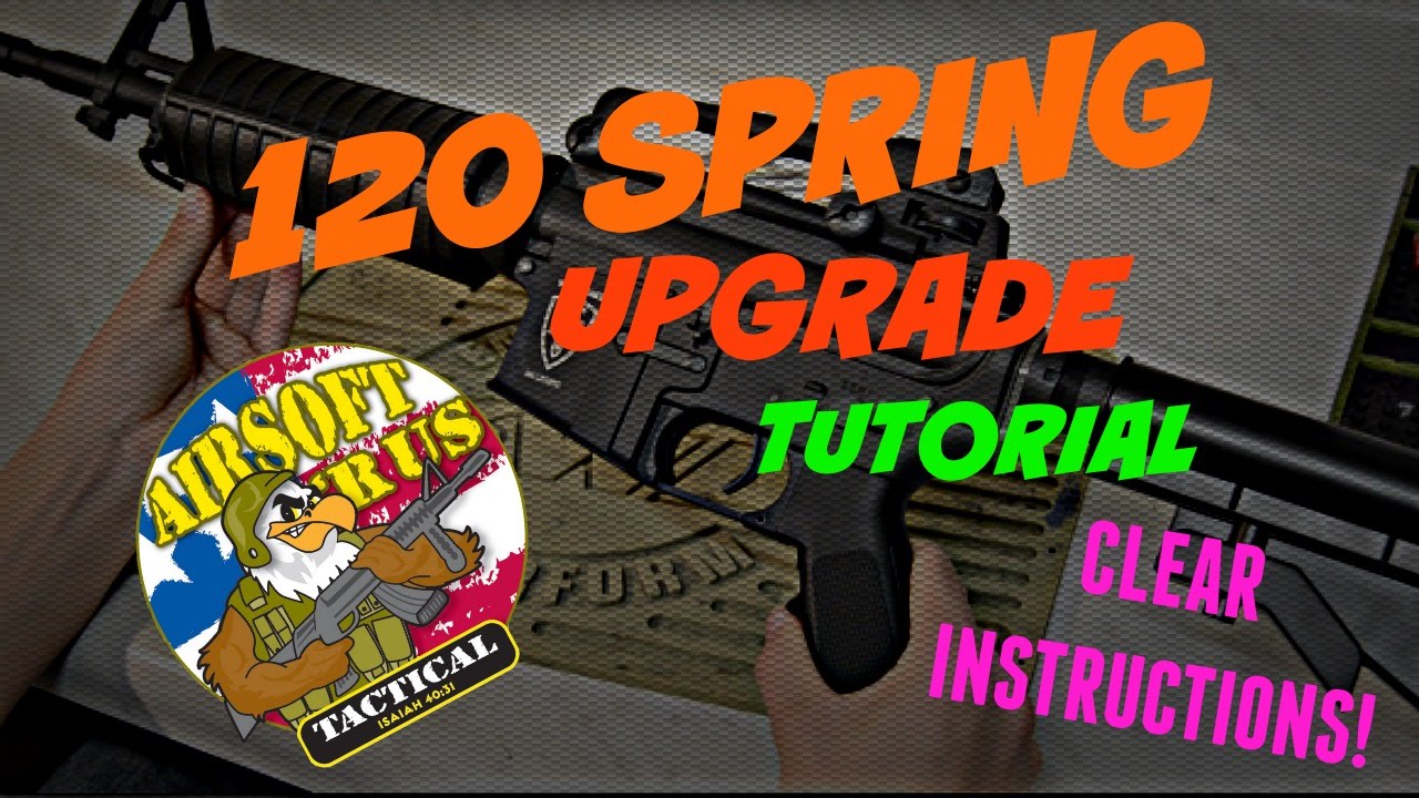 How To: Elite Force M4 M120 Quick Change Spring Upgrade - Airsoft R Us ...