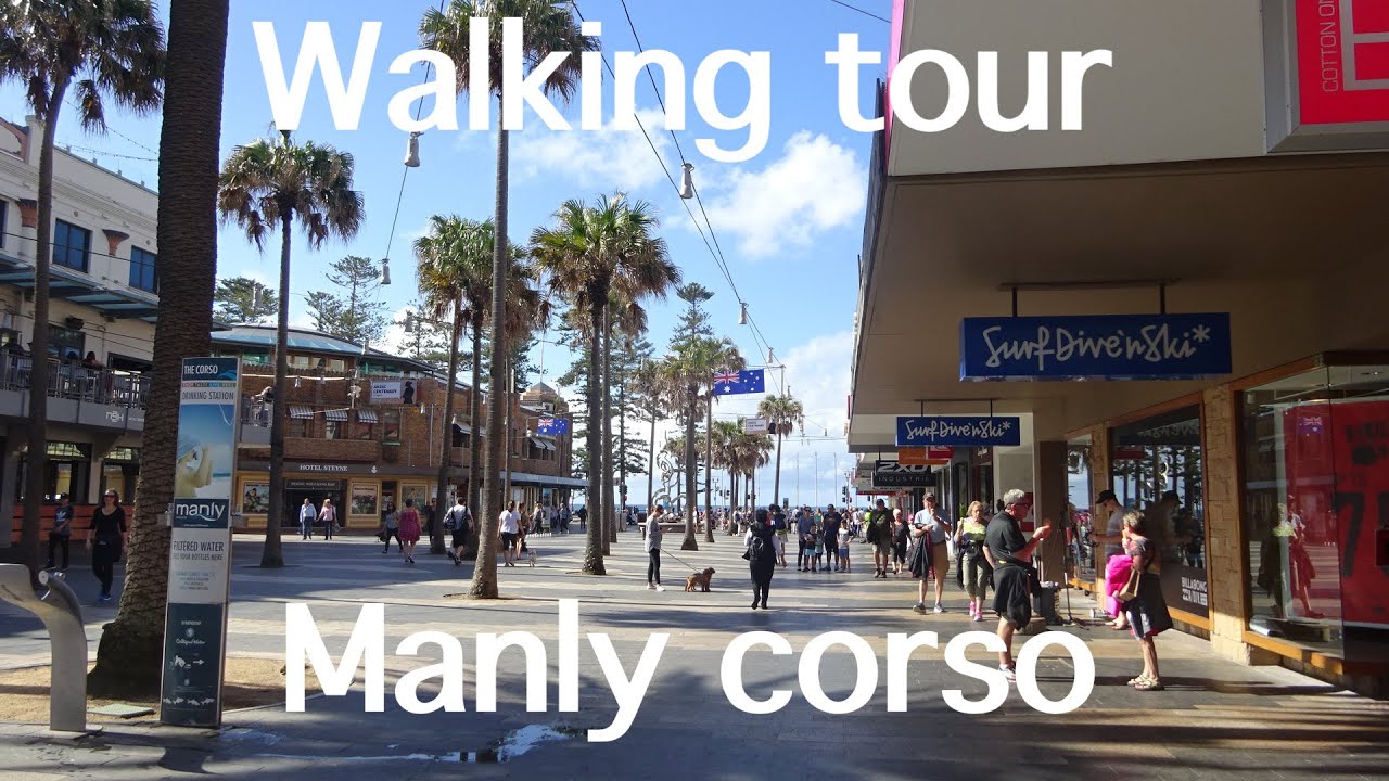 Walking Tour of Manly Corso in Sydney Australia - YouTube