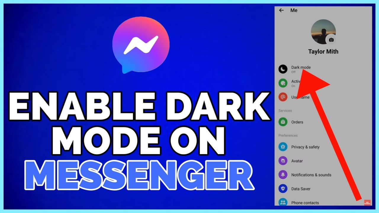 How To Enable Dark Mode On Messenger 2023 (New Update) - YouTube