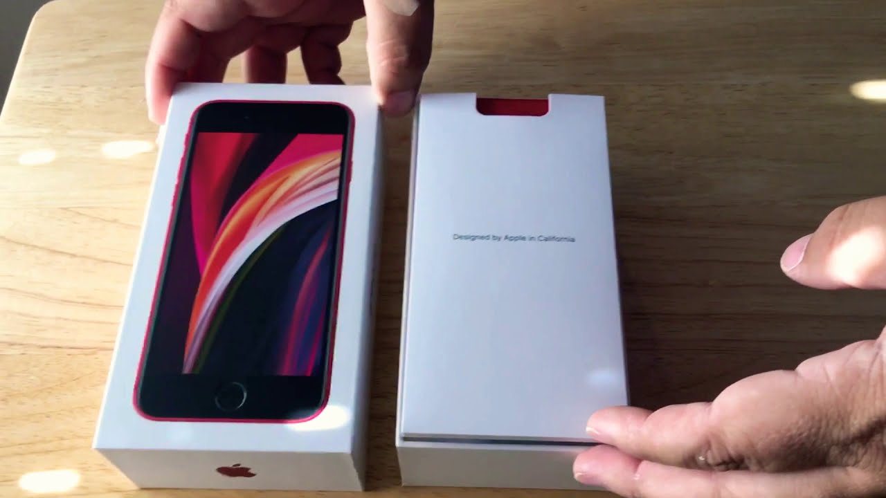 iPhone SE 2020 Product RED 64GB Dual SIM iOS Smartphone Unboxing 6-17 ...