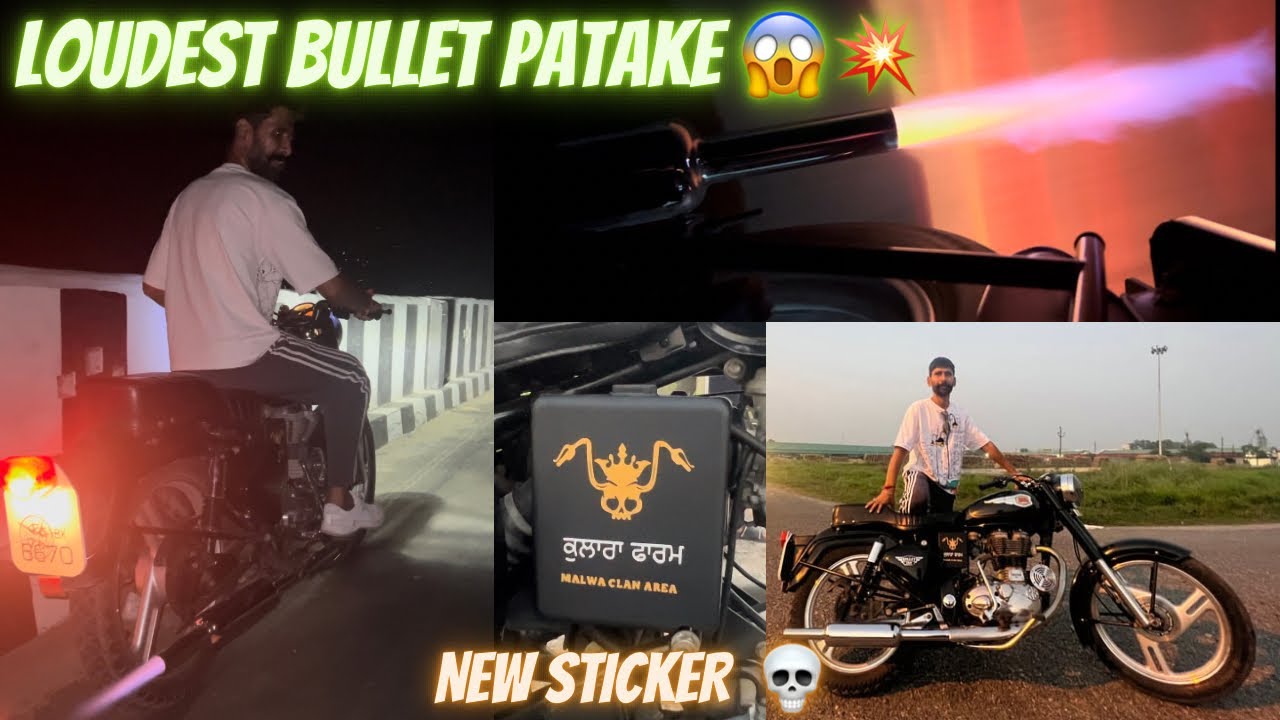 BULLET STANDARD BS4 PATAKA 💥 NEW STICKER 🌈 #ramansandhuvlogs - YouTube