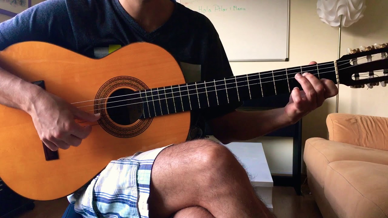 Easy flamenco tremolo exercise V.1 - YouTube