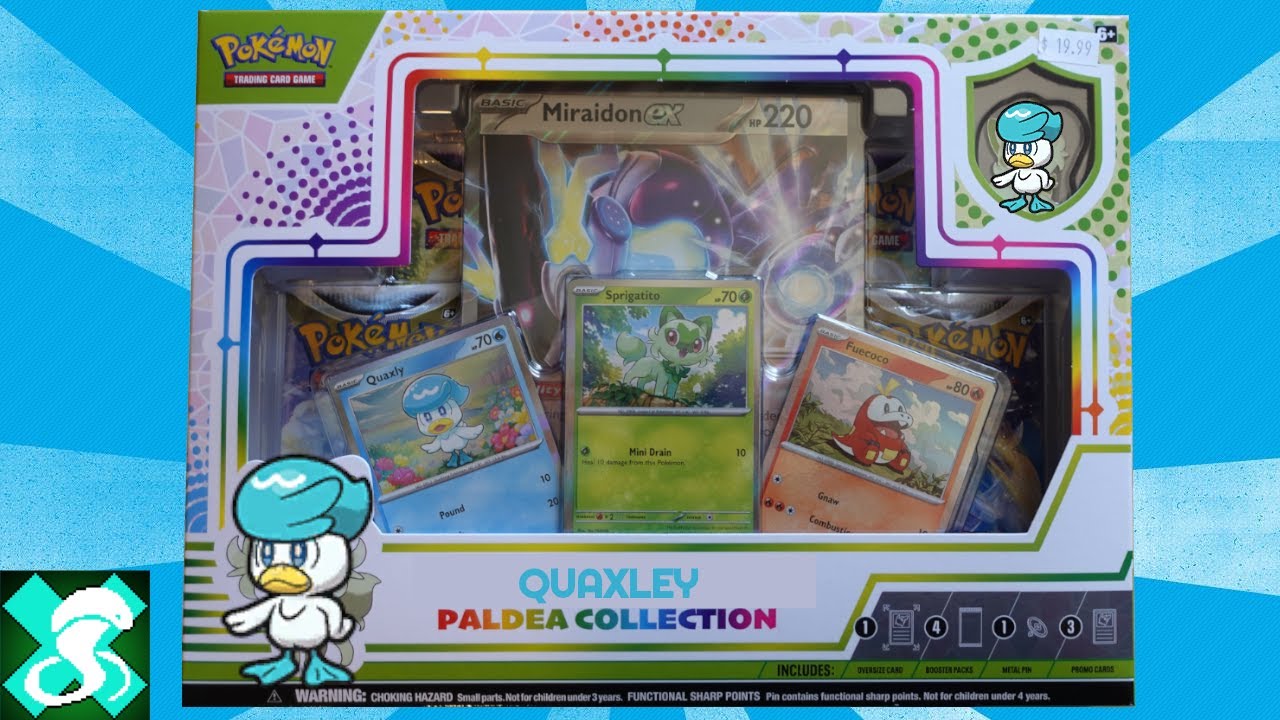 OPENING A POKEMON QUAXLY PALDEA COLLECTION BOX! - YouTube