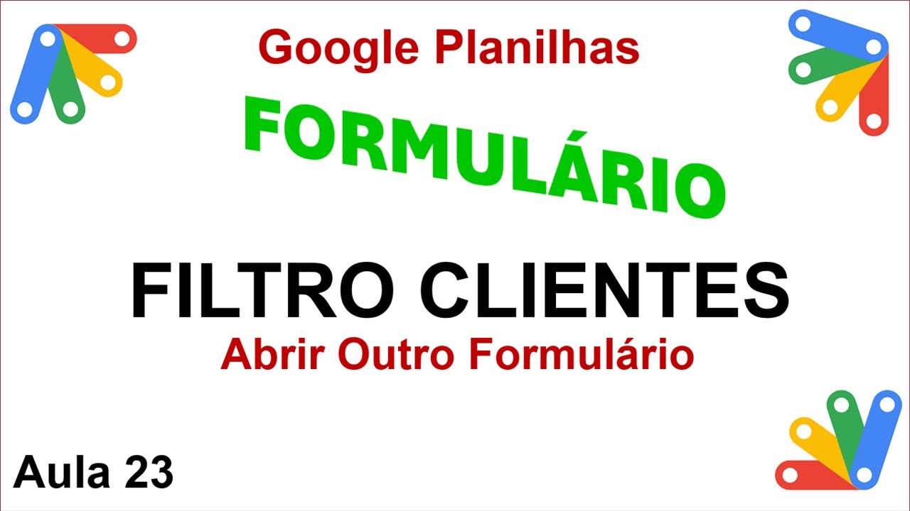 Script para Abrir Outro Formulário Google Apps Script - Planilha Google - Aula 23 - YouTube