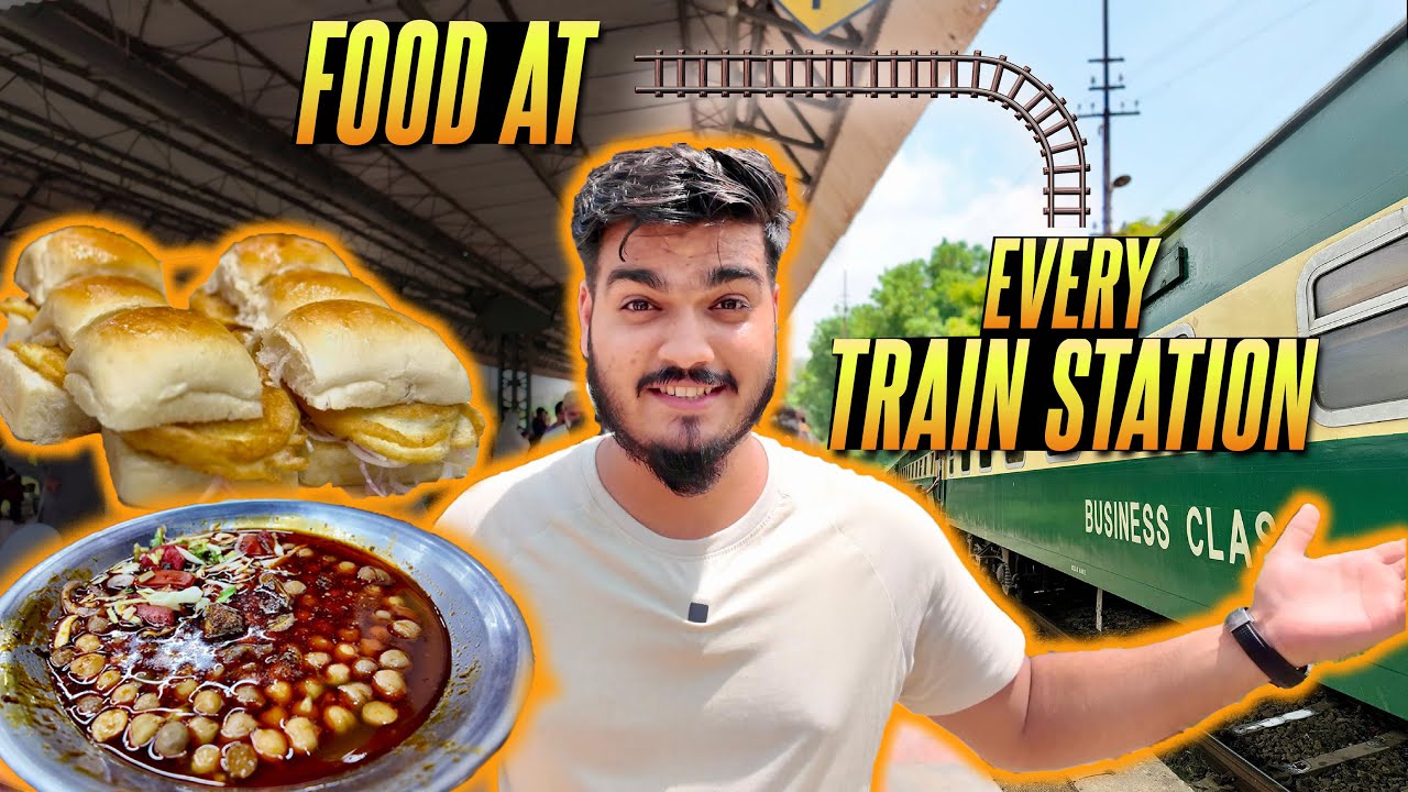 Trying FOOD at EVERY TRAIN STATION 🇵🇰 !! | Train Kitchen & Business ...