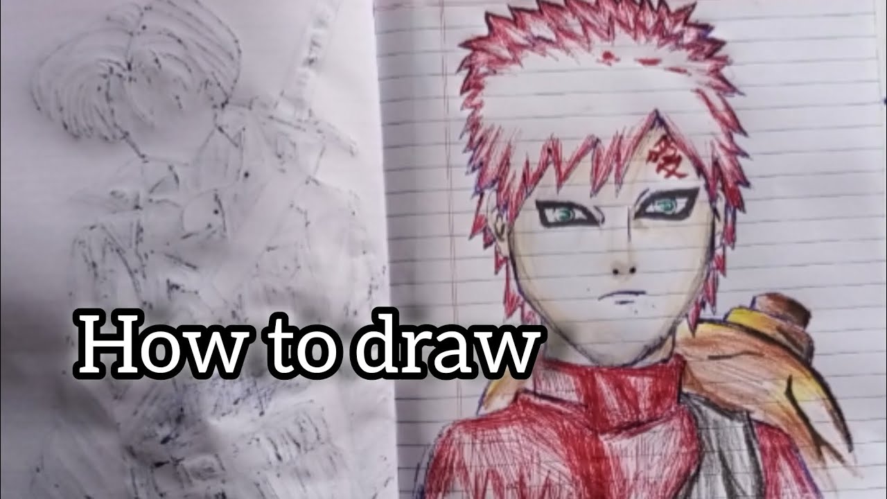how to draw gara using by ball pen ll step by step ll full tutorial ...