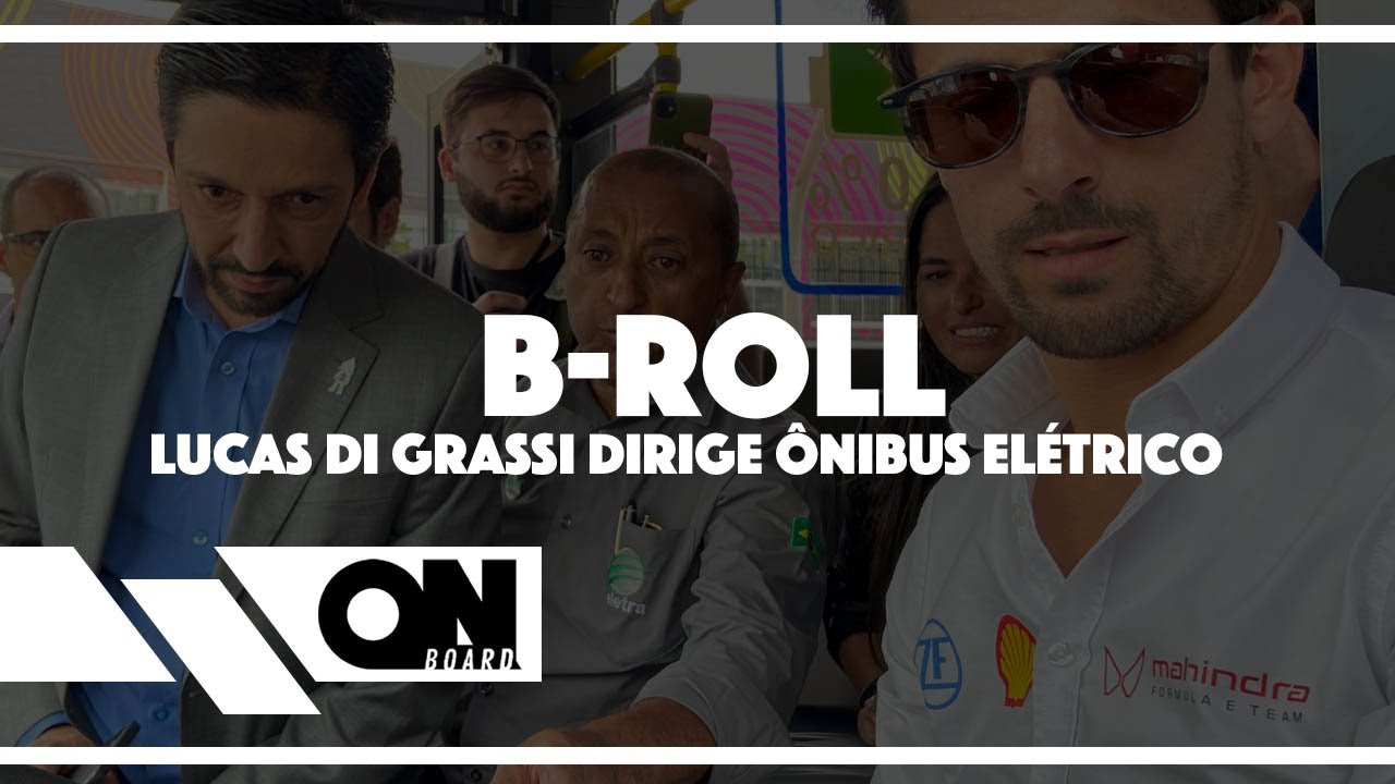 B-ROLL - Formula E driver Lucas di Grassi driving an electric bus - YouTube