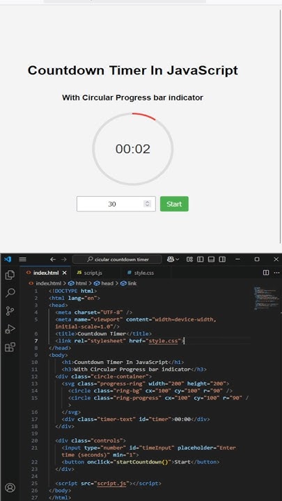 HTML CSS JAVASCRIPT TIMER #short #shorts #trending #python #trendingshorts #shortsfeed # ...