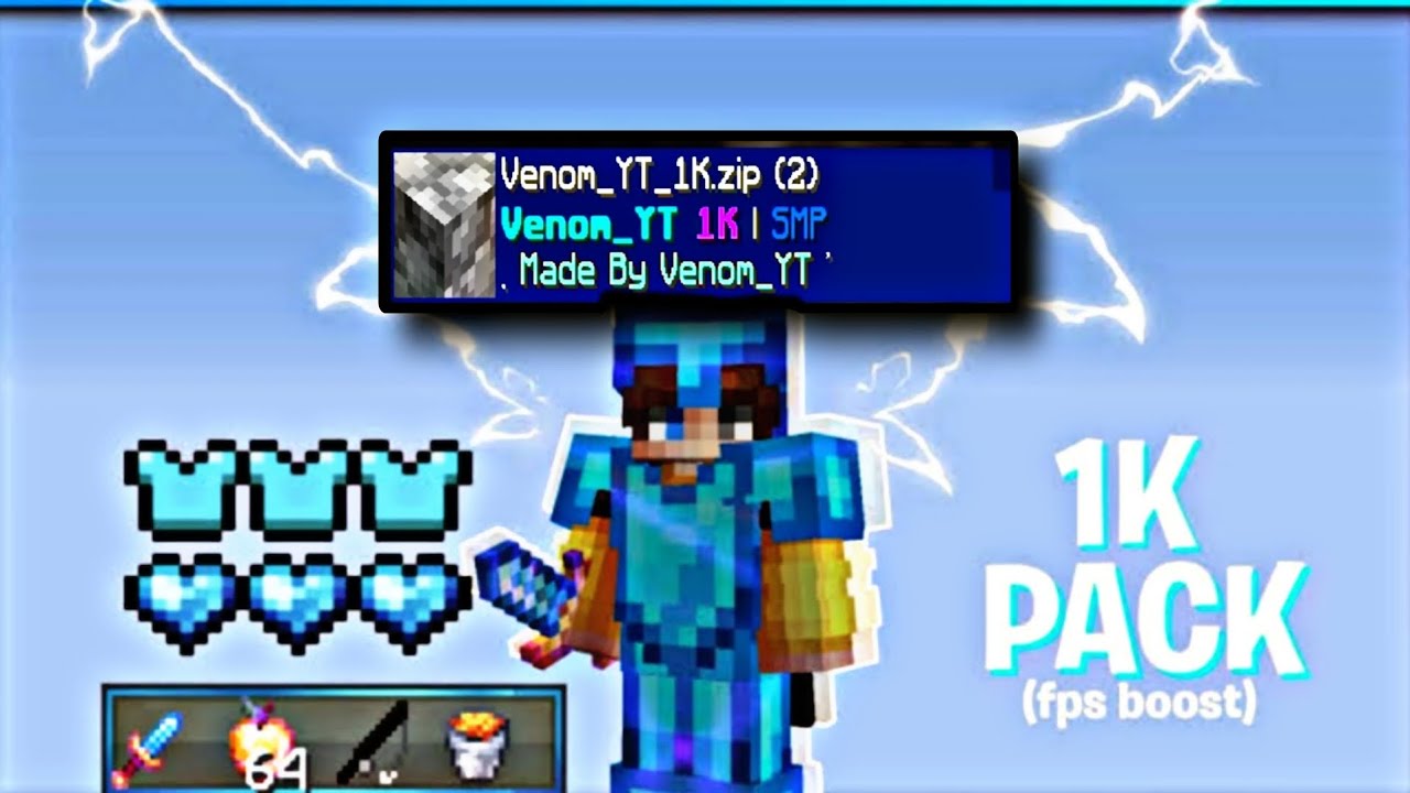 "MY OFFICIAL 1K SUBS PvP Texture Pack! 🔥 (Smooth & Clean)" - YouTube