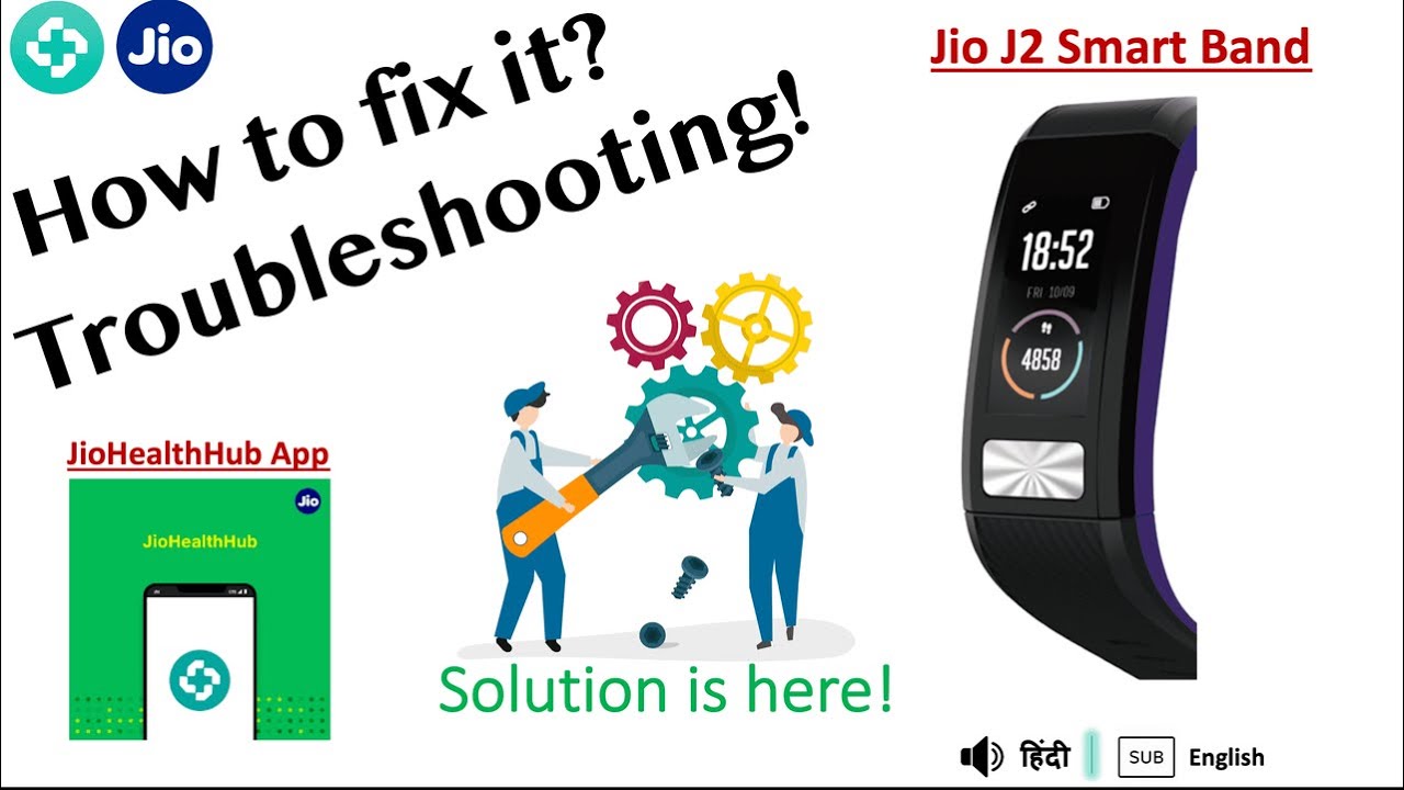 Troubleshooting - JioHealthHub App and Jio J2 Smart Watch Issues - YouTube