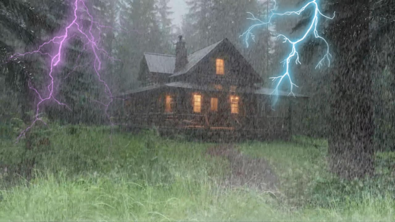 🔴 Heavy Rain and Thunder Sounds for Sleeping - ASMR RAIN | Fall Asleep ...