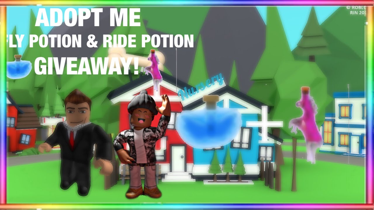 Roblox Adopt me (FLY POTION & RIDE POTION) GIVEAWAY! - YouTube